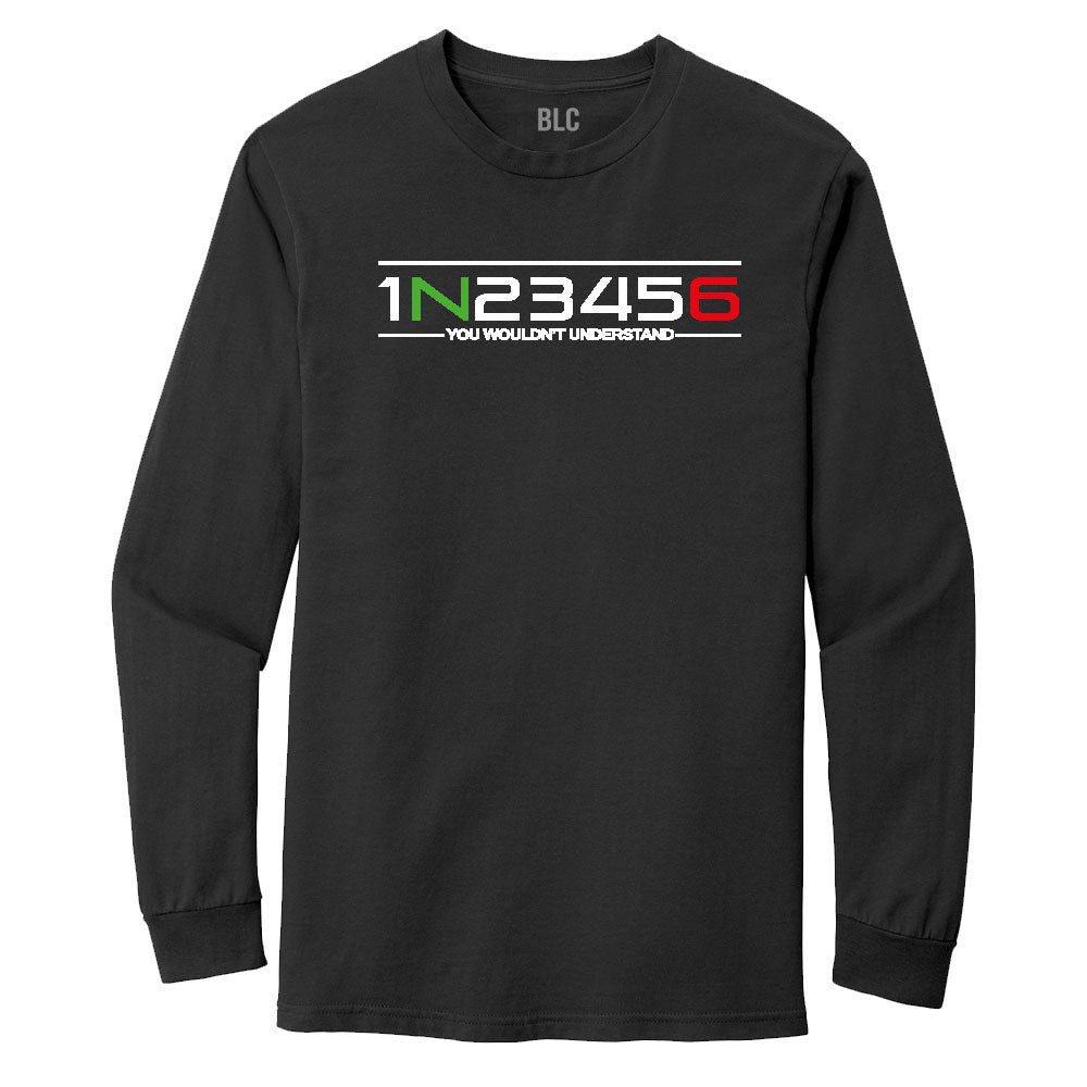 1N23456 Unisex Cotton Long Sleeve Tshirt – Bike Life Clothing